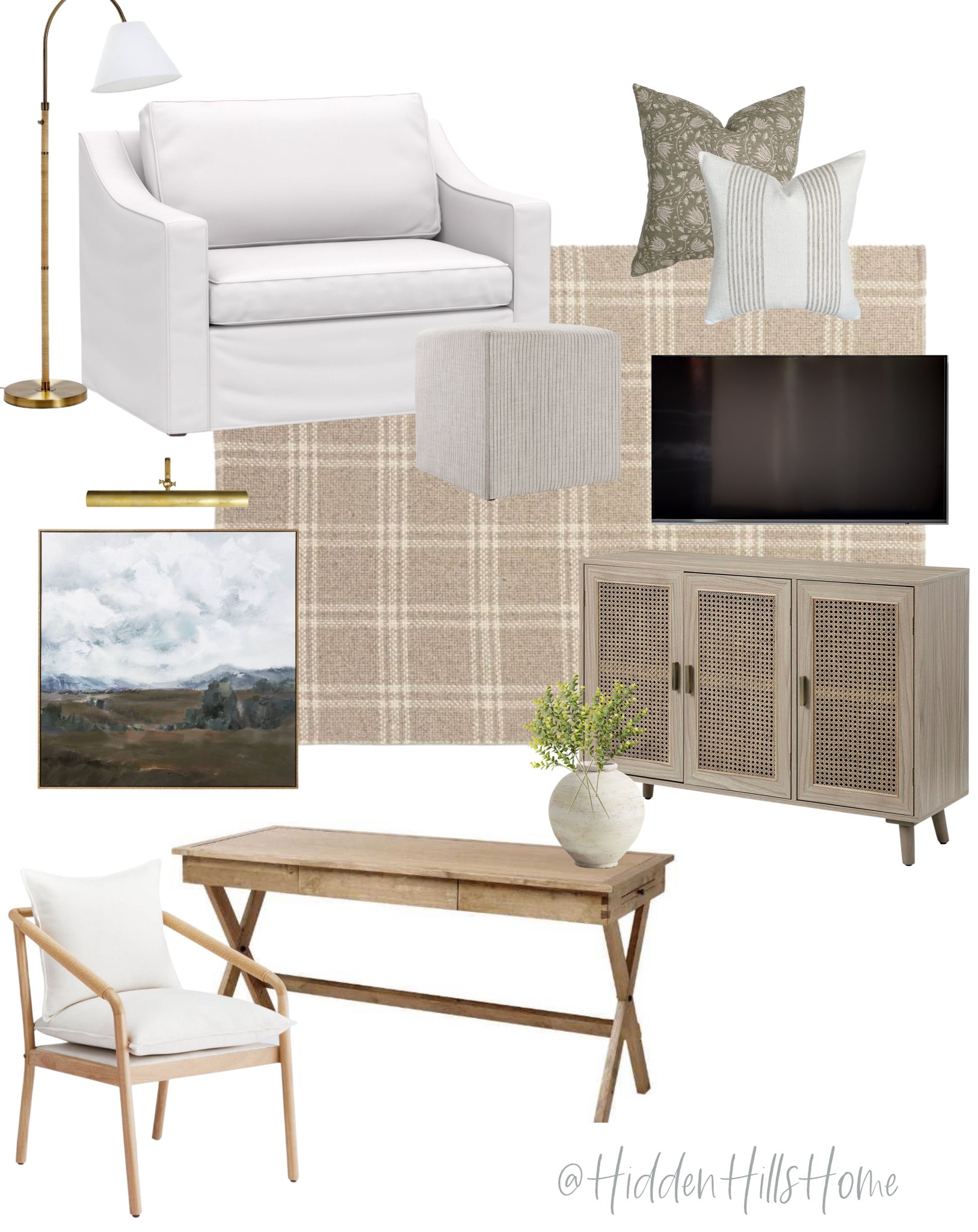 Light Walnut Wood Campaign Desk curated on LTK